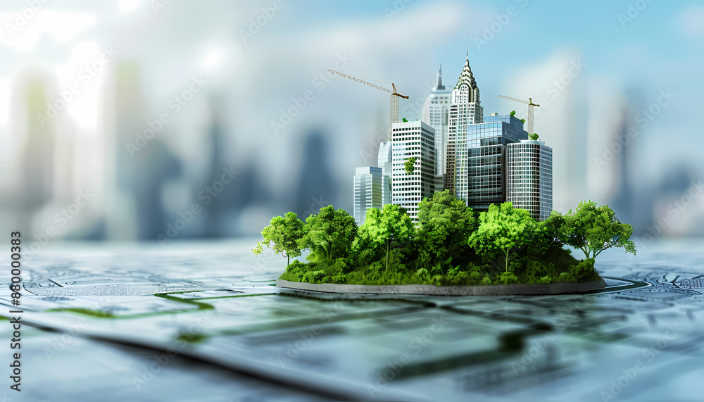 Foto de Environmental Sustainability in Construction Blueprints ...