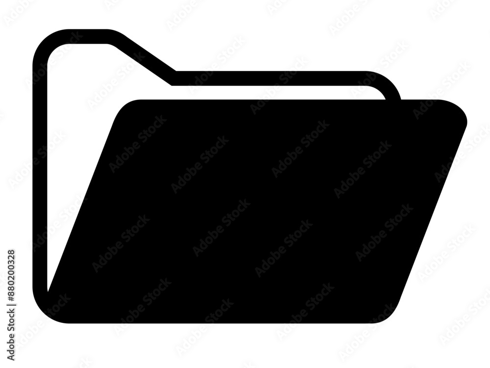 Folder Icon. SVG File Stock Vector | Adobe Stock