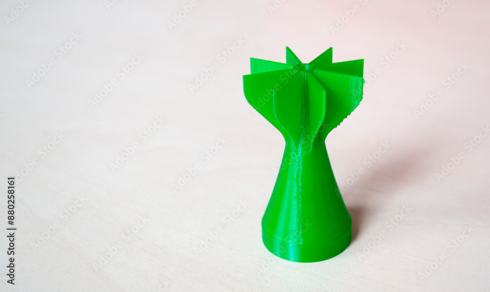 Foto de Prototype model of rocket bomb tip printed on 3D printer. Small ...