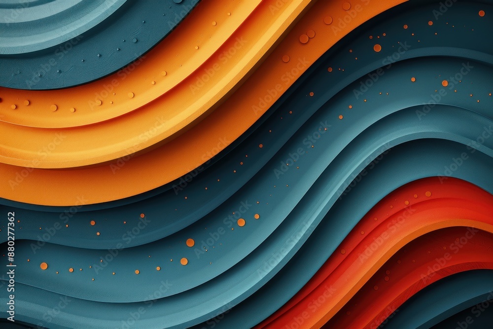 Elegant flat design illustration of a luxury 3D background with a blend ...