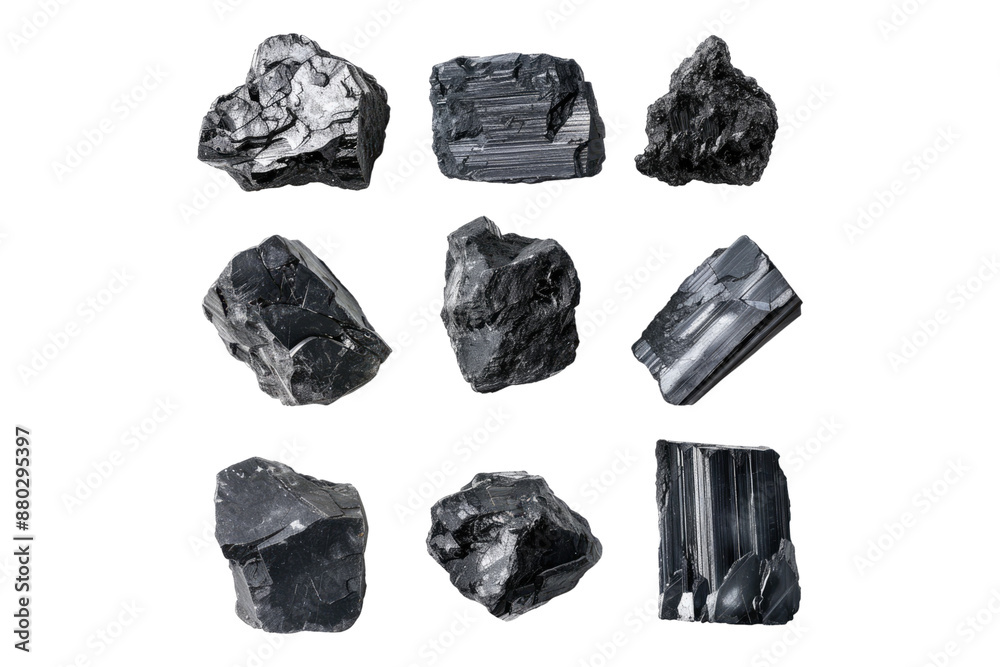 collection of different types of coil isolated on transparent ...