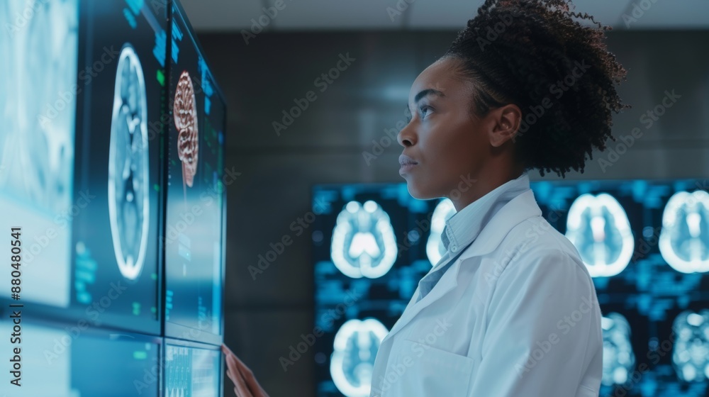 Confident black female Neurologist, Neuroscientist, Neurosurgeon ...
