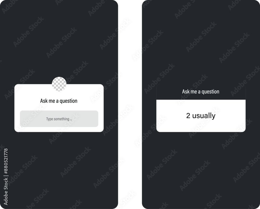 Instagram question box clipart or illustration isolated on white ...