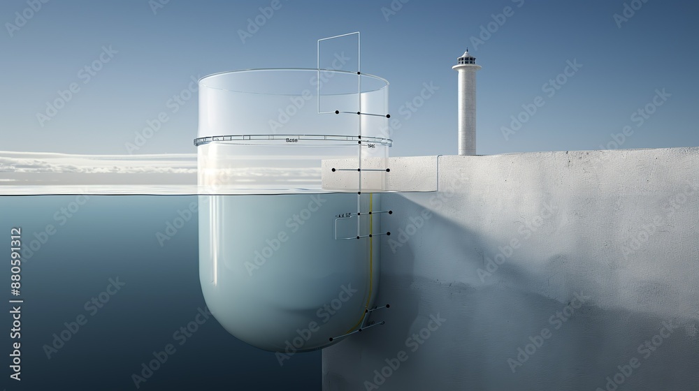 Diagrams illustrating the impact of sea level rise on coastal ...