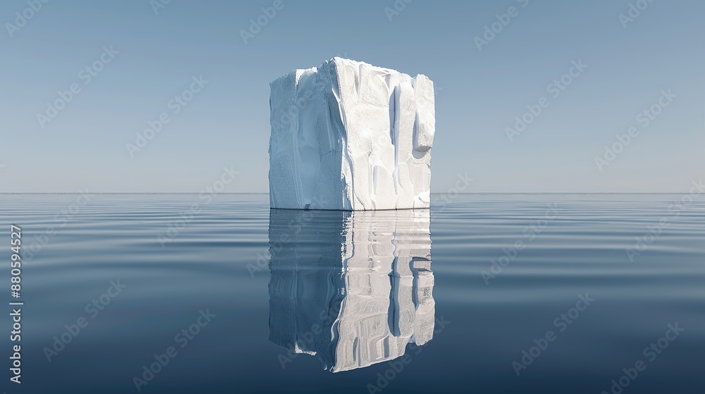 llustrations depicting climate change impacts on polar ice caps ...