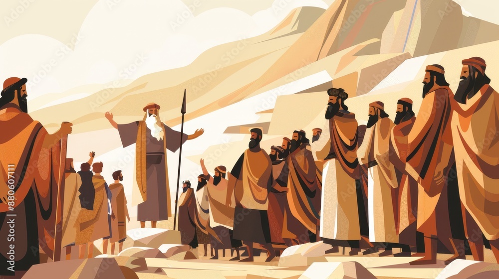 Genesis : Abraham and Abimelech , Biblical Illustration of Abraham ...