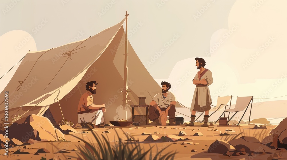 Genesis : The Birth of Esau and Jacob , Biblical Illustration of Isaac ...