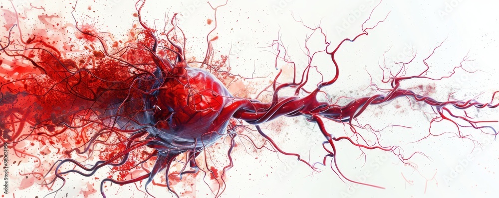 Angiogram procedure showing detailed arterial pathways, medical imaging ...