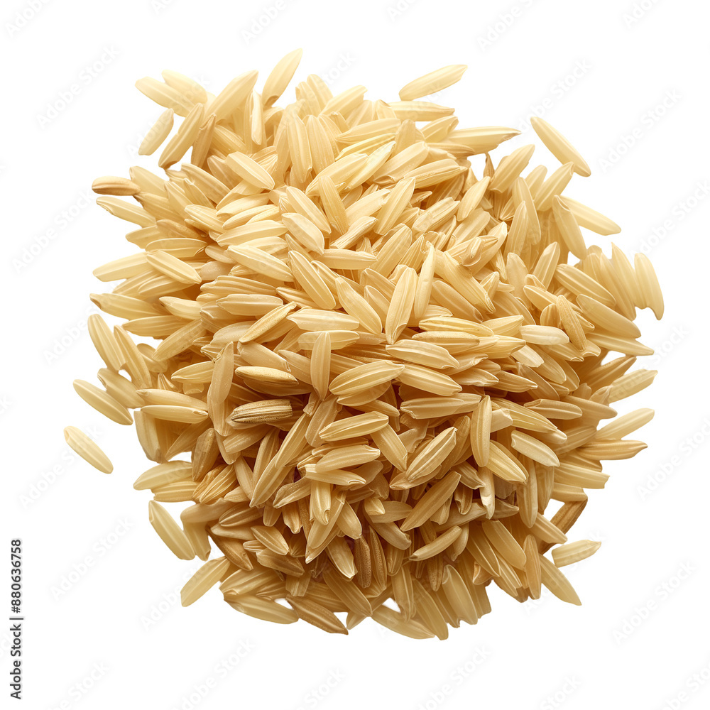 Brown Rice, Cereal, Isolated on Transparent Background, Graphic ...