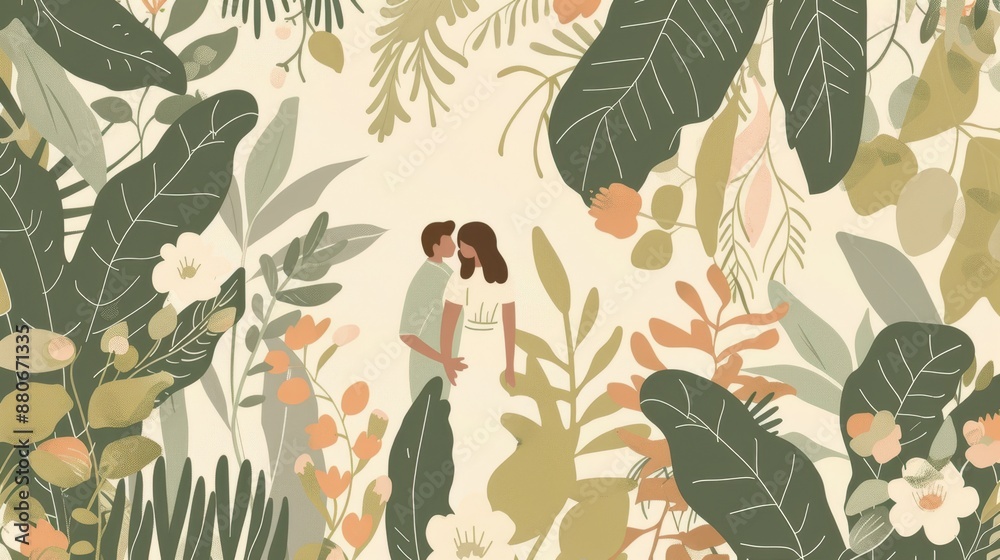 Genesis : Adam and Eve , Biblical Illustration of Adam and Eve Hiding ...