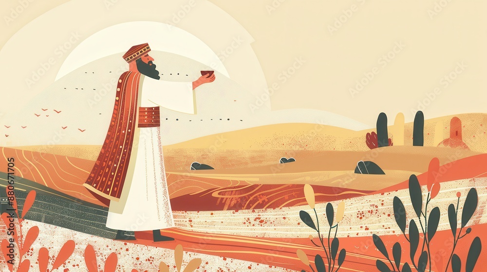 Genesis : God’s Covenant With Abram , Biblical Illustration of Abram ...