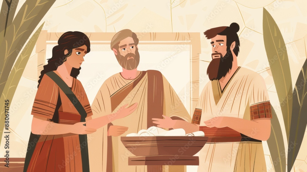 Genesis : The Covenant of Circumcision , Biblical Illustration of ...