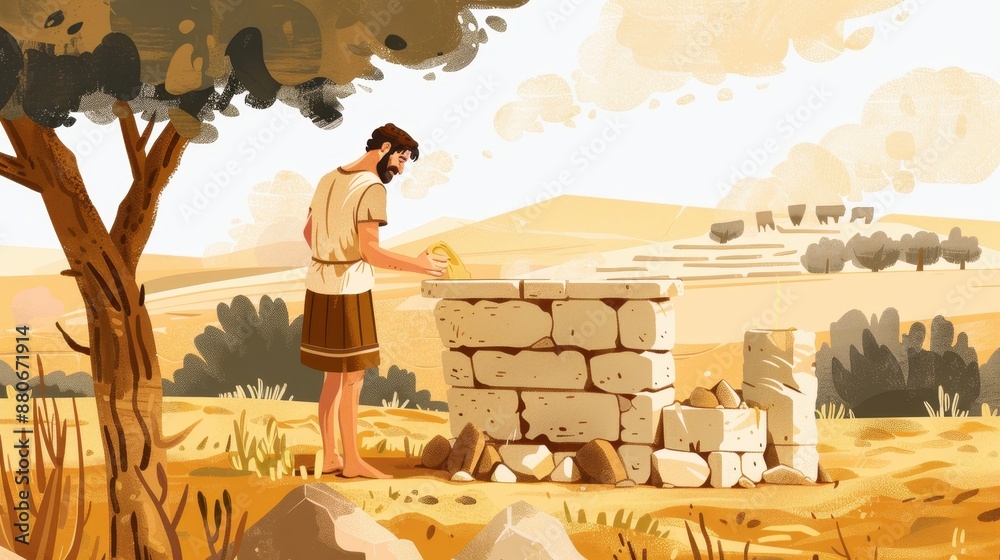 Genesis : Isaac and the Philistines , Biblical Illustration of Isaac ...