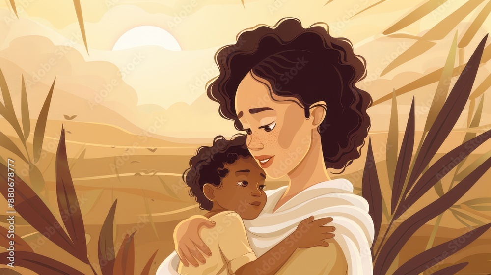 Genesis : Jacob’s Children , Biblical Illustration of Bilhah with ...