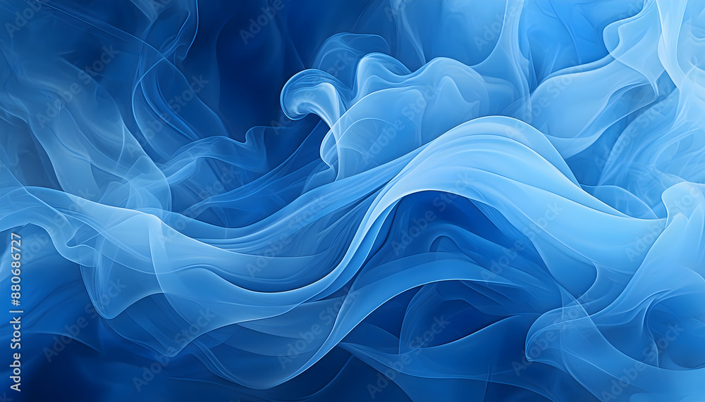 Blue Smoky Background- A cool and calming background featuring soft ...