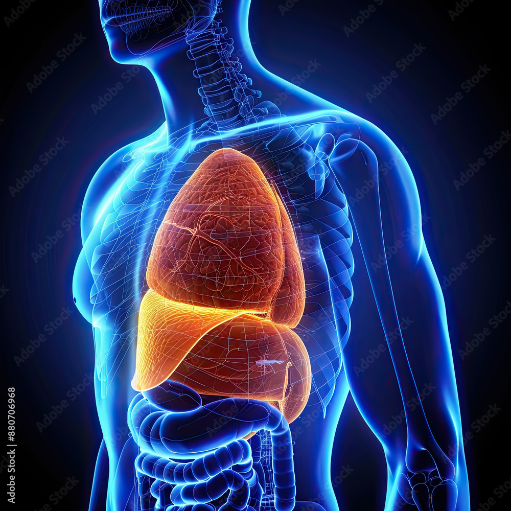 Human Respiratory System Anatomy. Stock Illustration | Adobe Stock
