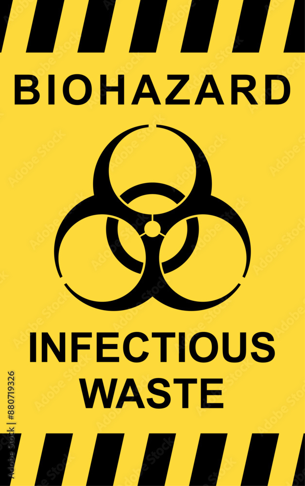 Biohazard Vector Sign Illustration. Biohazard warning illustration ...