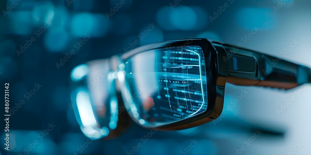 AR glasses overlay digital information on real world for realtime ...