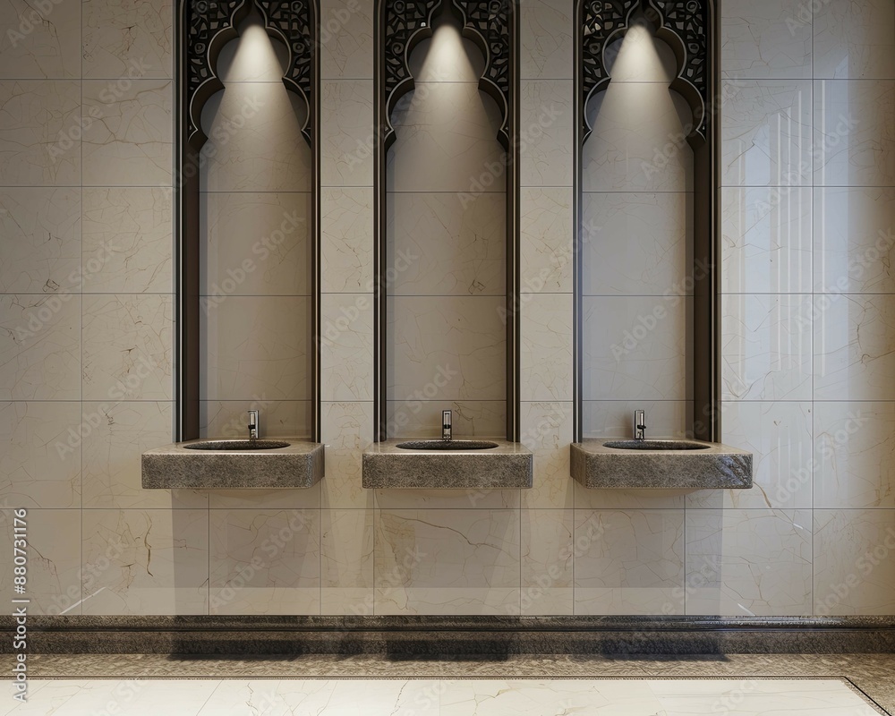 Innovative sink designs in mosque bathrooms, blending style and ...