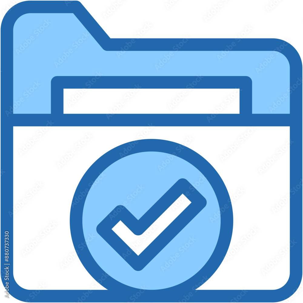 Vector Icon folder, save file, files and folders, file storage, check ...