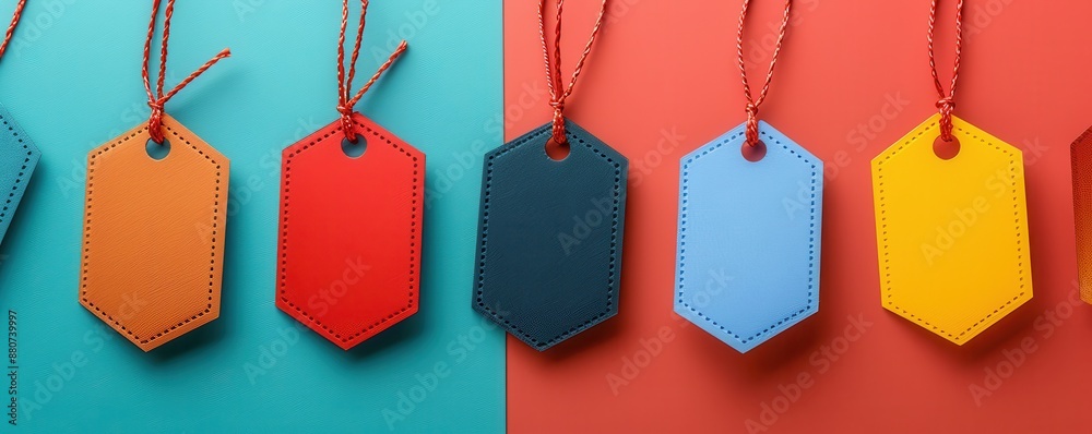 price tags flat design side view deals water color Complementary Color ...