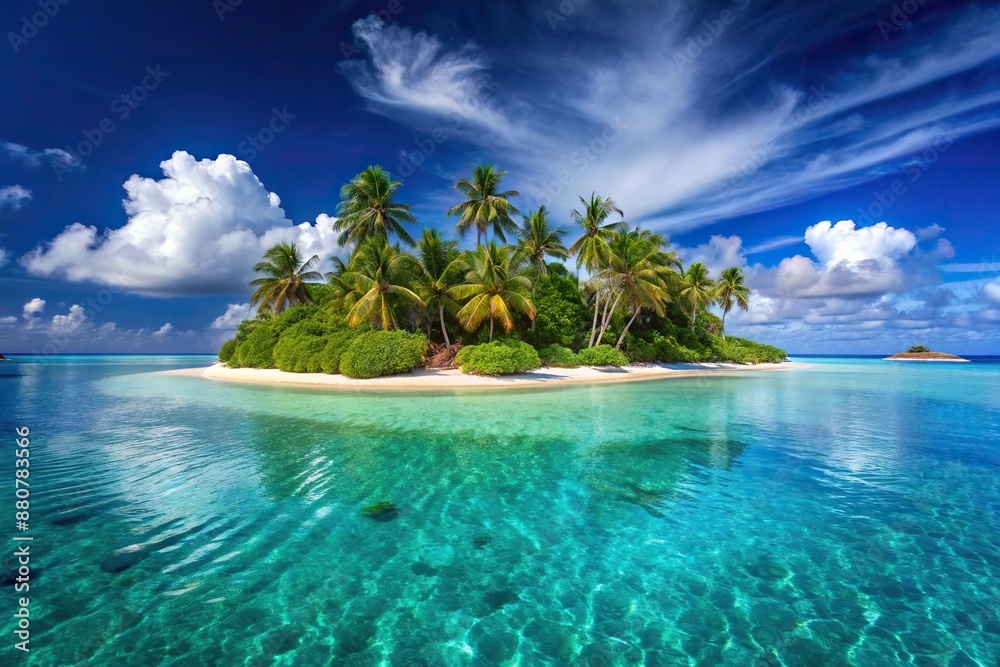 Maldives Tropical Blue Sea Coconut Island Paradise Luxury Travel ...