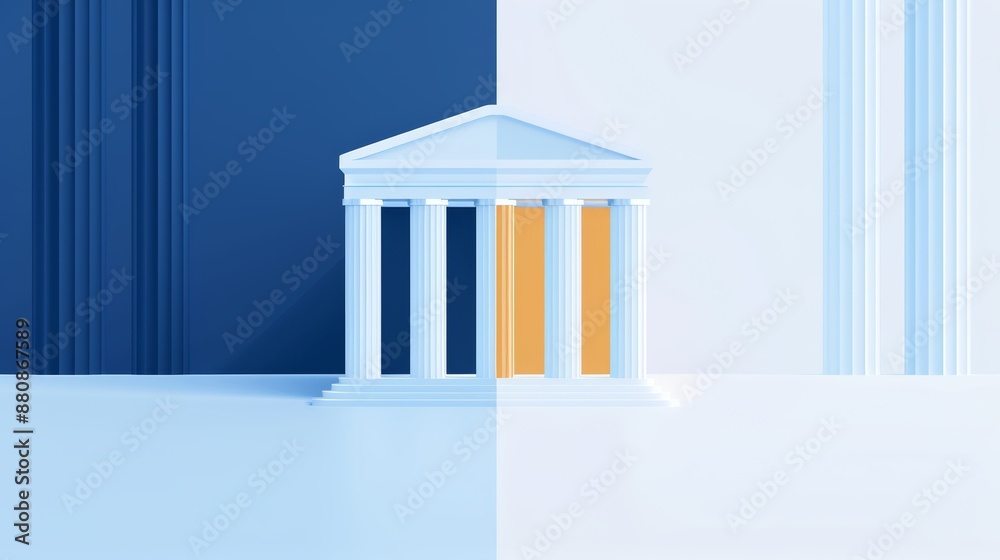 Wealth operations flat design front view business theme animation Split ...