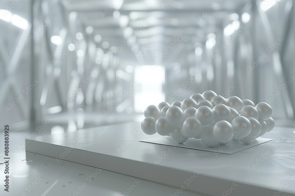genetic engineering - scalability minimalist 3D model depicting the ...