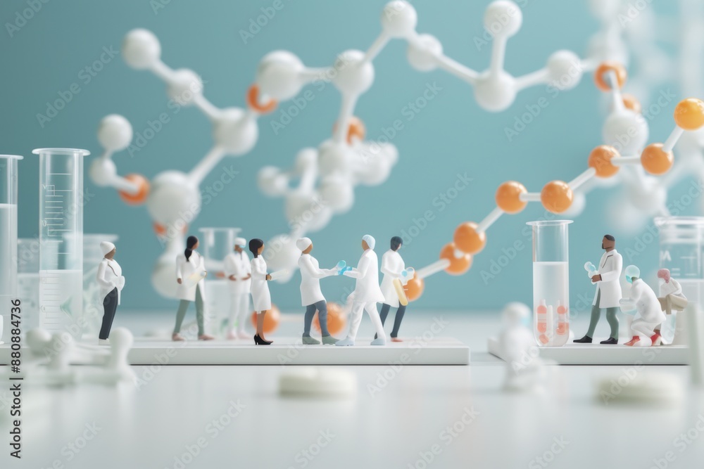 collaboration with a minimalist 3D model depicting interdisciplinary ...