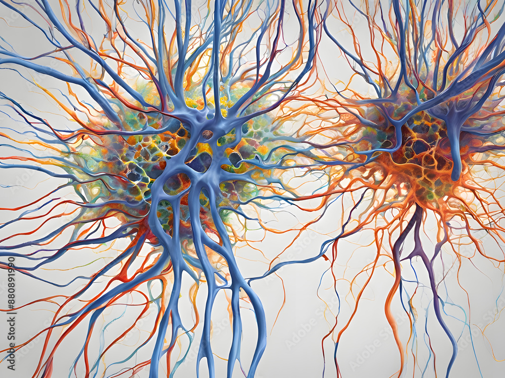 Foto de Brain Rewired: Neuroplasticity in Action. Dynamic frame ...