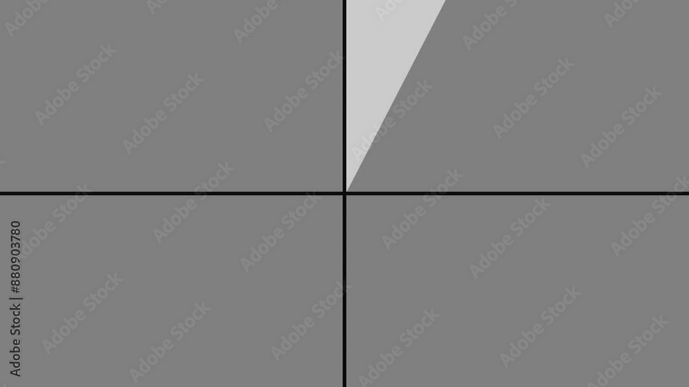 gray background video divided into four zones by black line Zone that ...