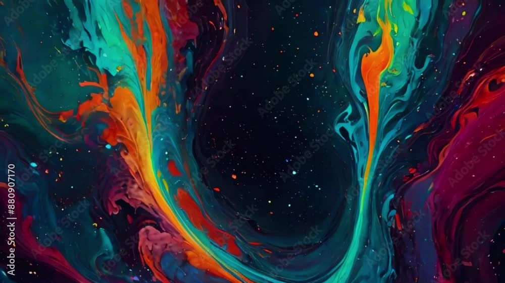 A visual journey through a universe made of wavy marble textures, with ...