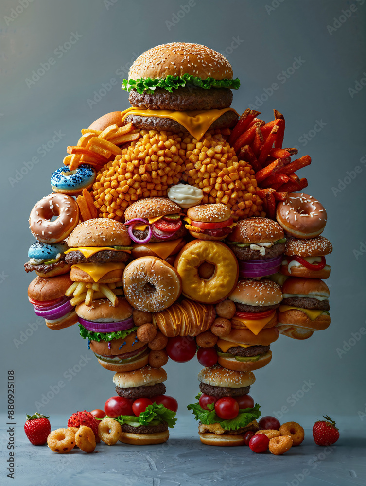 Creative Junk Food Art: Obese Human Body Sculptures Made of ...
