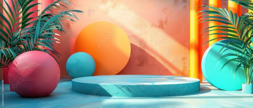 Innovative 3D product illustration in flat design. A contemporary ...