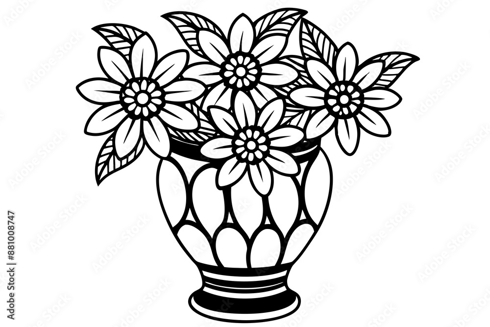 Black and white coloring book drawing, only thick outlines, for kids ...