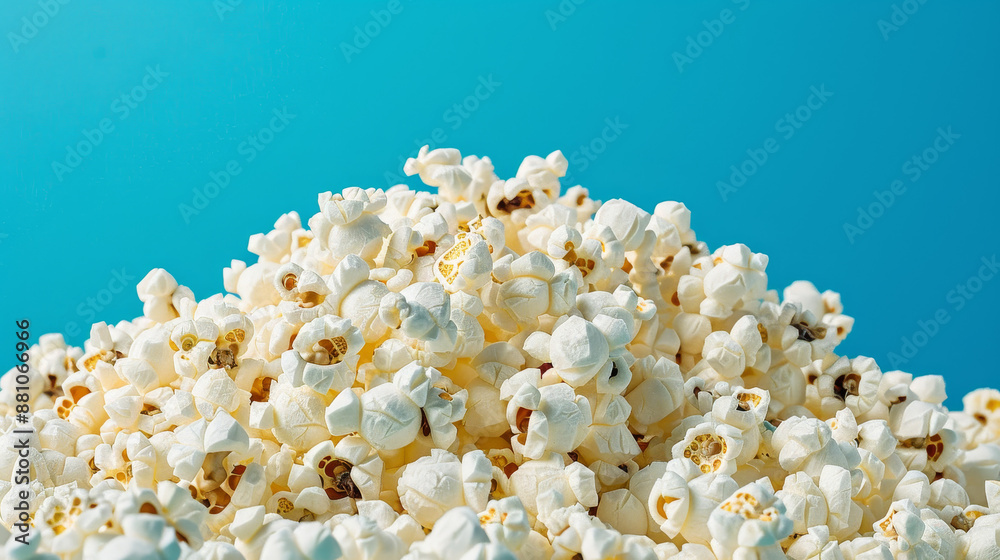 Background of Lots of Popcorn: The entire frame is filled with fluffy ...