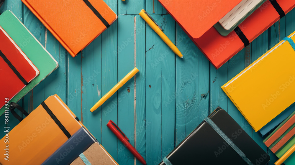 Top View Composition: The scene is captured from above, providing a ...