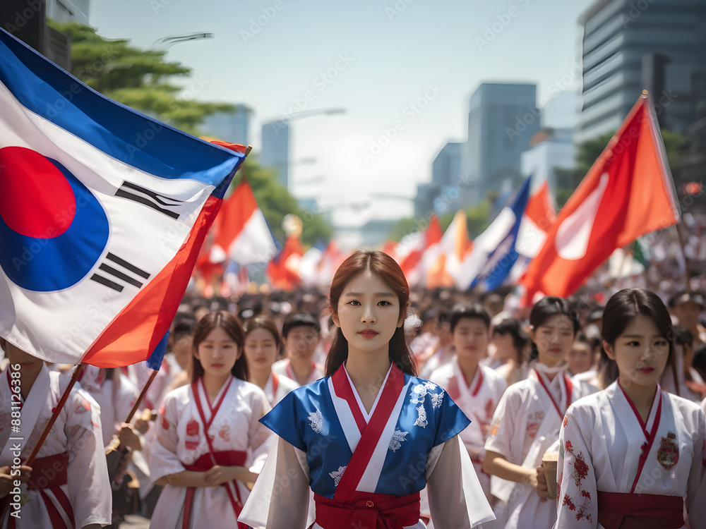 August 15th in Seoul: National pride on display! Flag parade waves ...