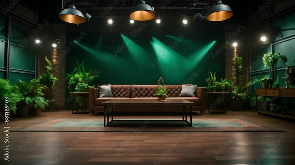 Design a High-Quality Virtual Studio Setup with Green Screen for a TV ...