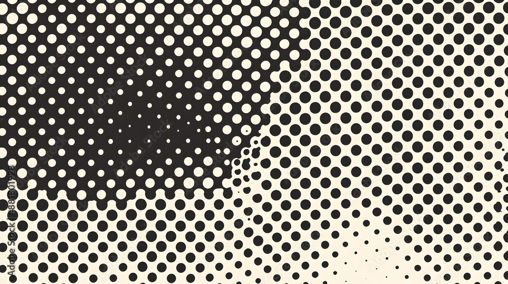 Seamless vintage distressed small halftone dot background pattern ...