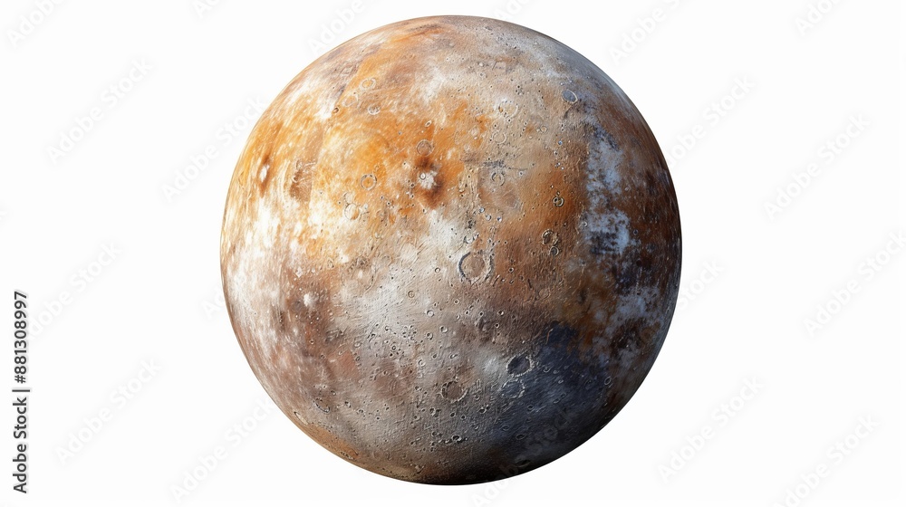 Close-up view of Mercury showcasing its rocky surface filled with ...