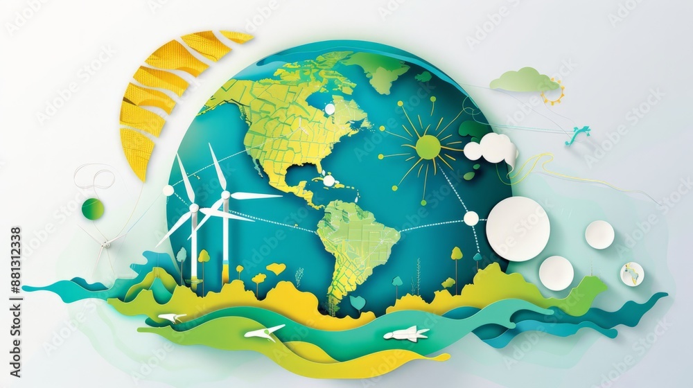 A visual representation of Earth's interconnected energy networks ...
