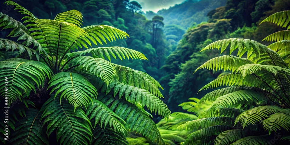 background tropical trees dark green fern wallpaper dark green forest ...