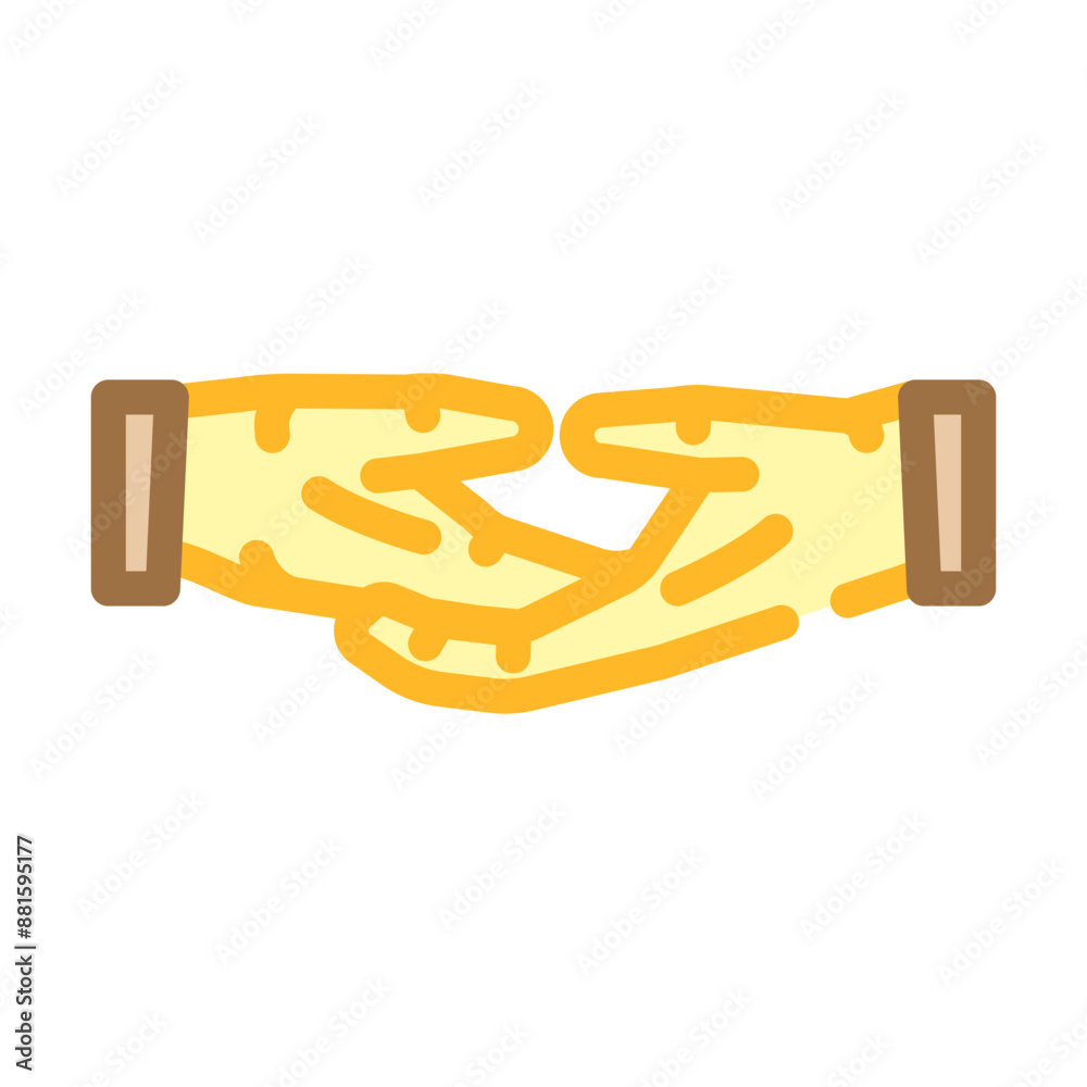 dhyana mudra buddhism color icon vector. dhyana mudra buddhism sign ...