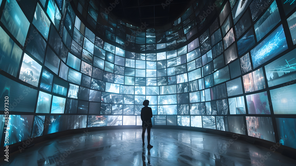 Explore the future of TV entertainment in a bustling metropolis as ...