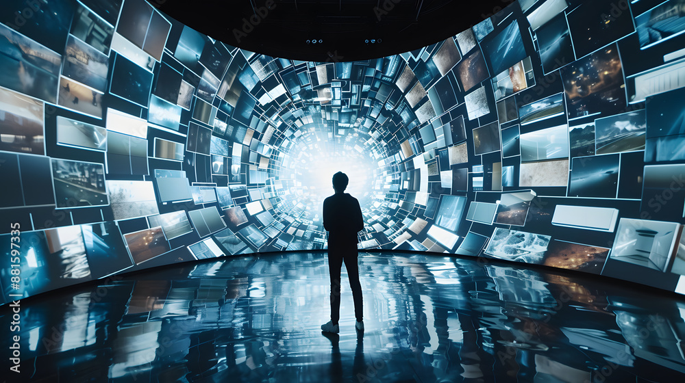 Explore the future of TV entertainment in a bustling metropolis as ...