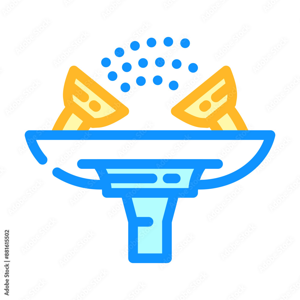 eye wash station ppe protective equipment color icon vector. eye wash ...