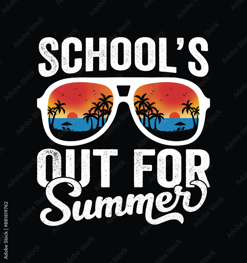 School’s Out For Summer, Hello Summer Design. End Of Year Teacher. Last ...