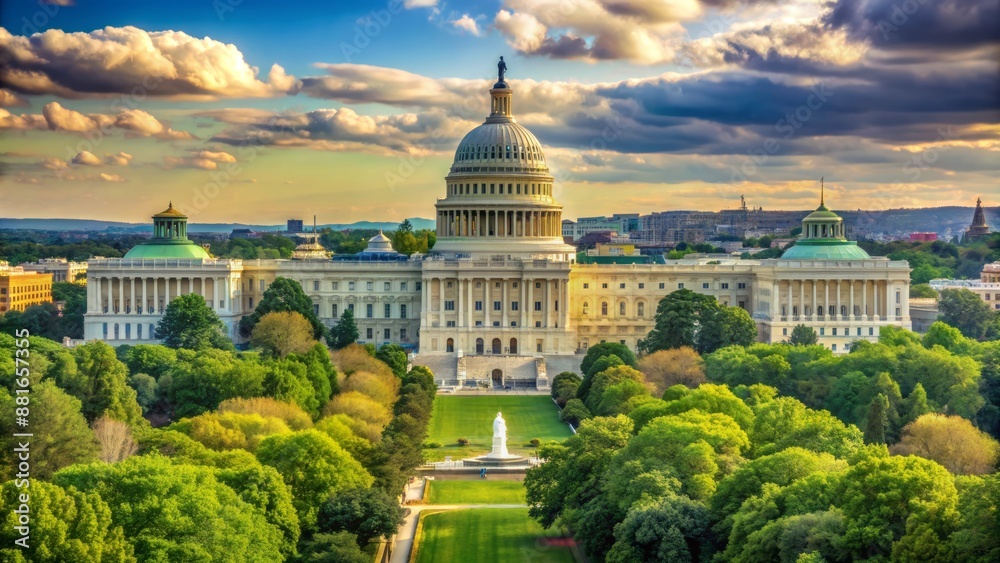 Foto de Iconic neoclassical architecture of historic government ...