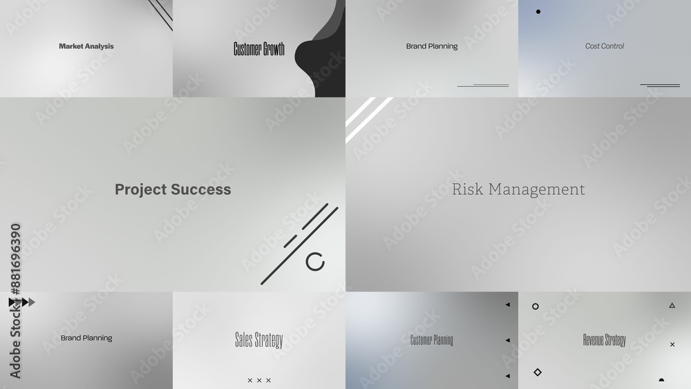 Basic Title Pack | 10 Motion Titles with Control Panels Stock Template ...